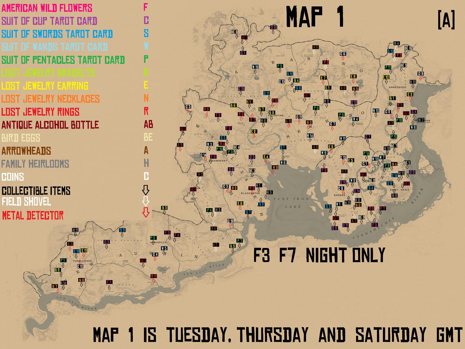 All Collectibles Locations - Red Dead Online - Your Games Tracker